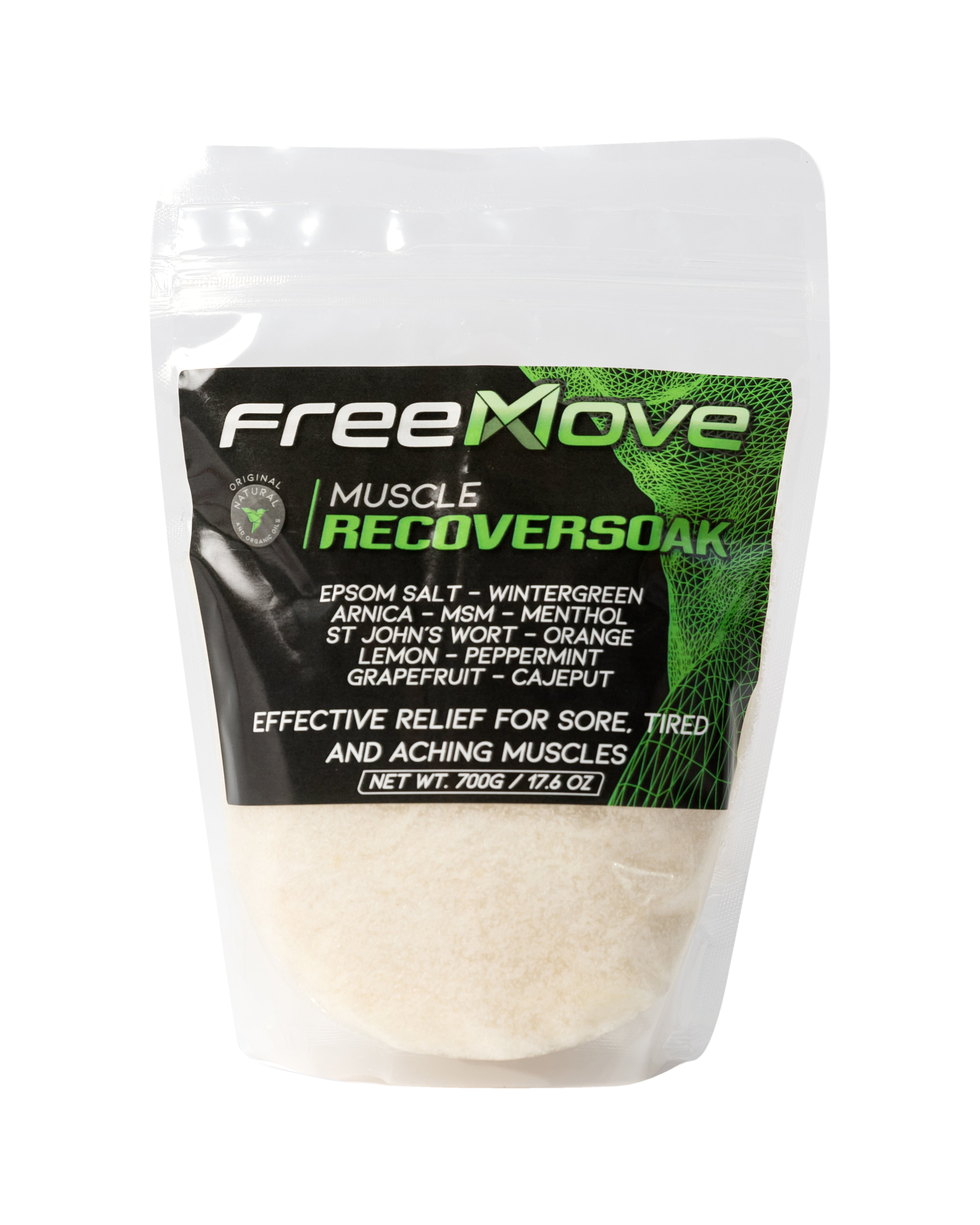 FreeMove Cooling Muscle Recoversoak with Epsom Salts 700g – Freemove ...